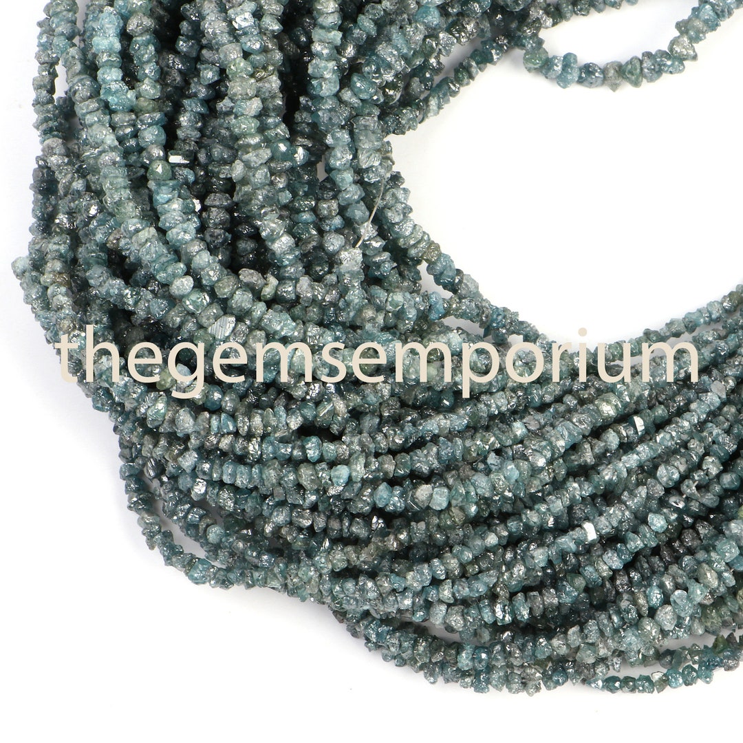 Blue Diamond Nuggets Beads, Blue Diamond Chips, 2-3.5mm AAA Quality ...