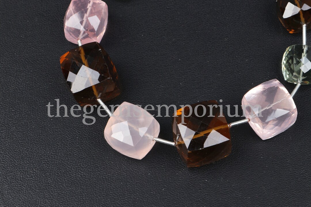 13-16mm Box Shape Beads, Multi Gemstones Box Shape Beads, Multi ...