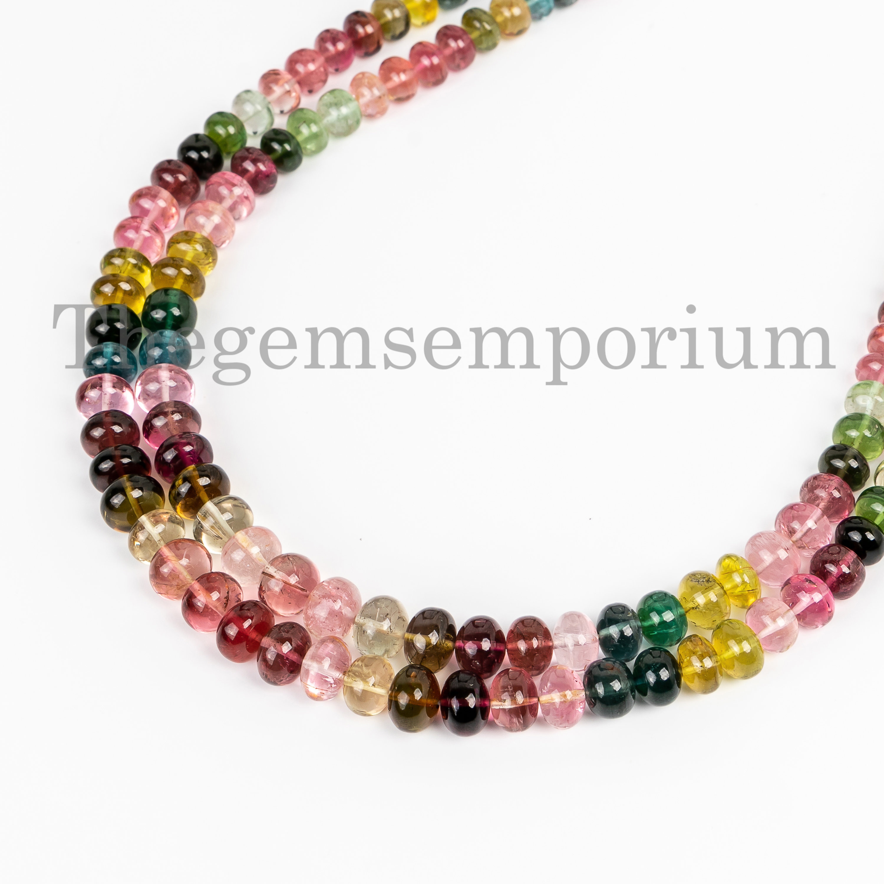 Extremely Rare Multi Tourmaline Smooth Necklace Natural | Etsy