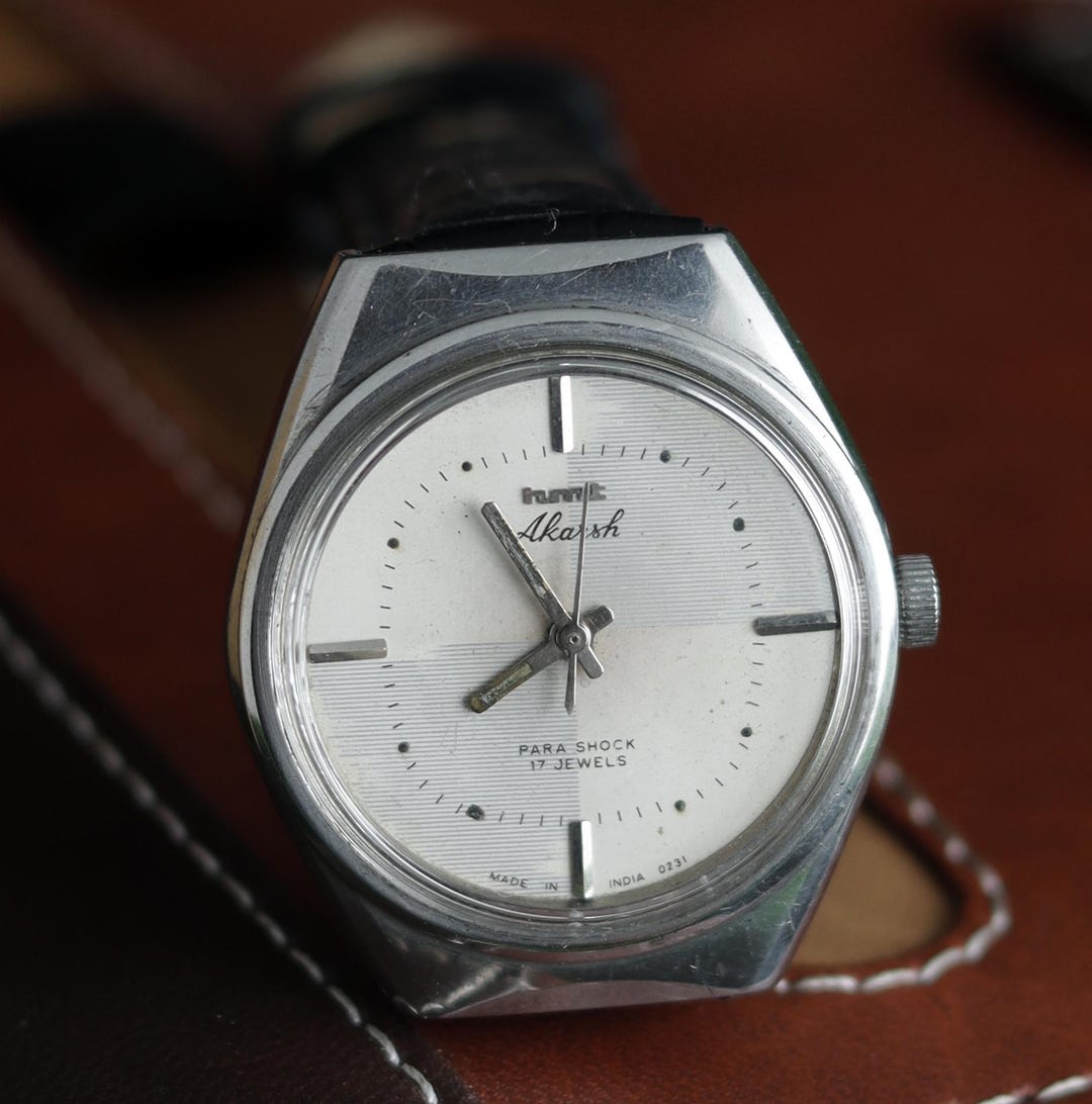 Vintage Collectible Original HMT Akarsh Para Shock 17 Jewels Mechanical ...