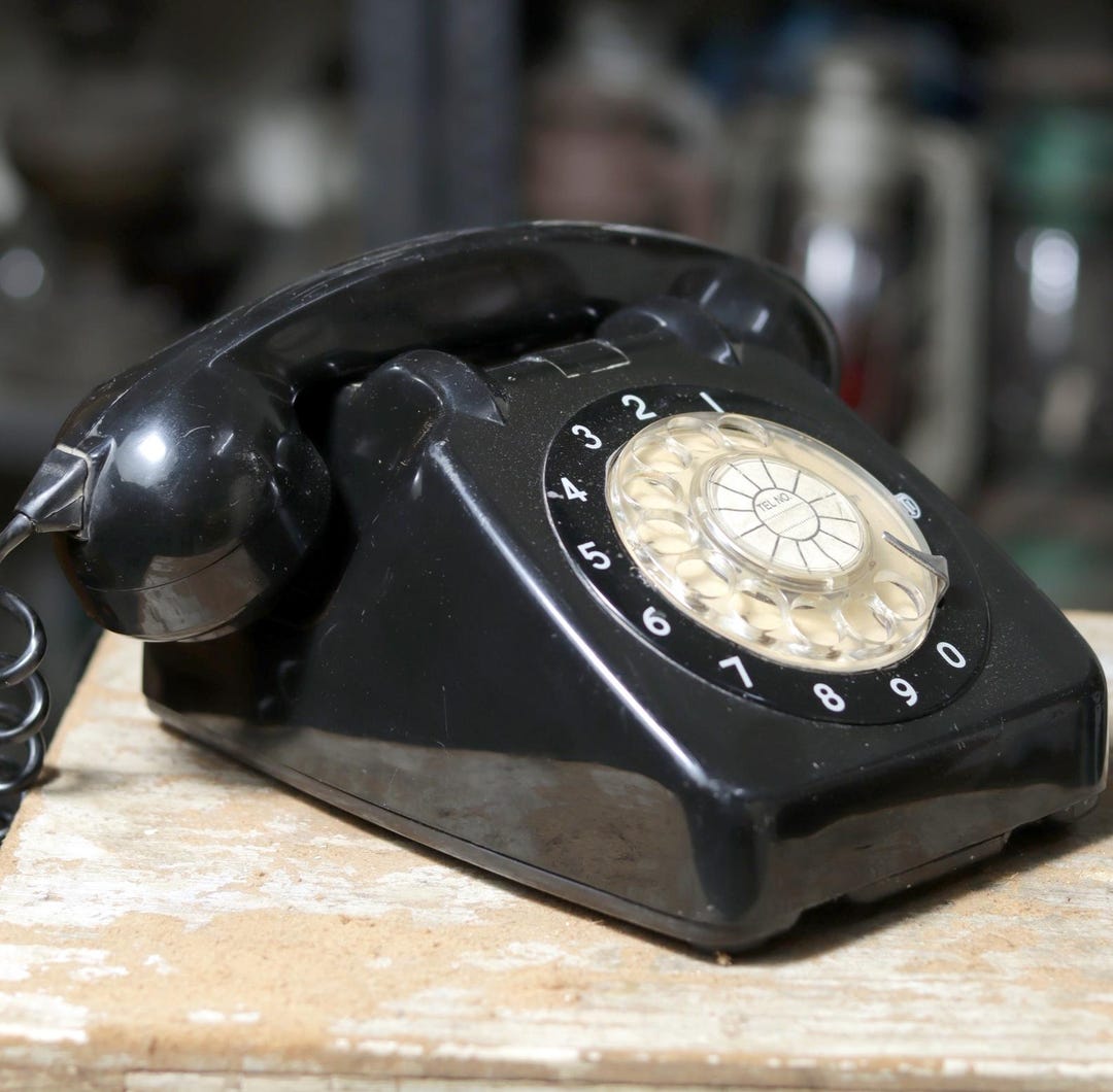 Vintage ITI Rotary Dial Landline Phone: Working Retro Desk Phone - Etsy UK