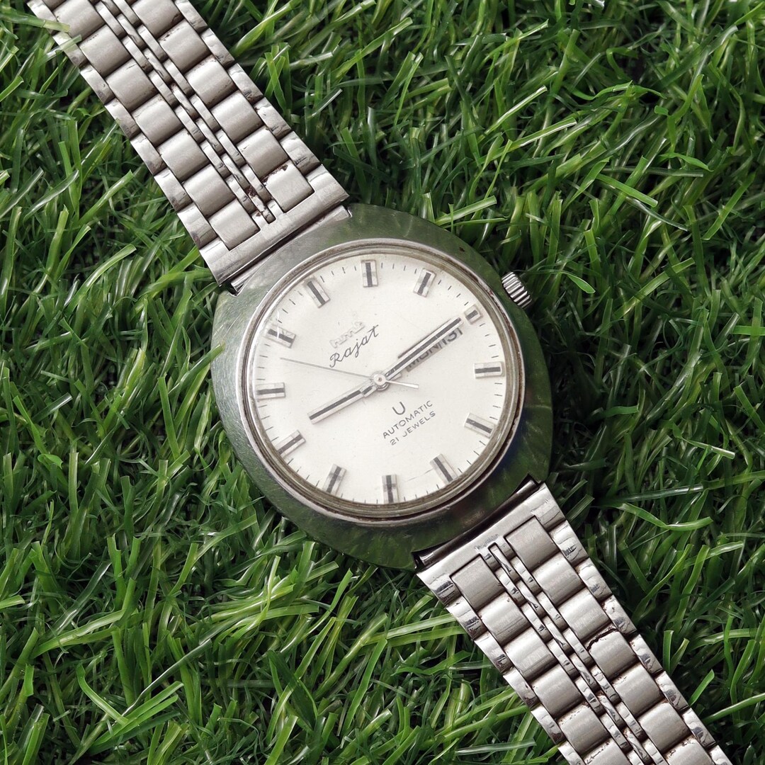 Vintage Collectible Original HMT Rajat Automatic 21 Jewels Mechanical ...