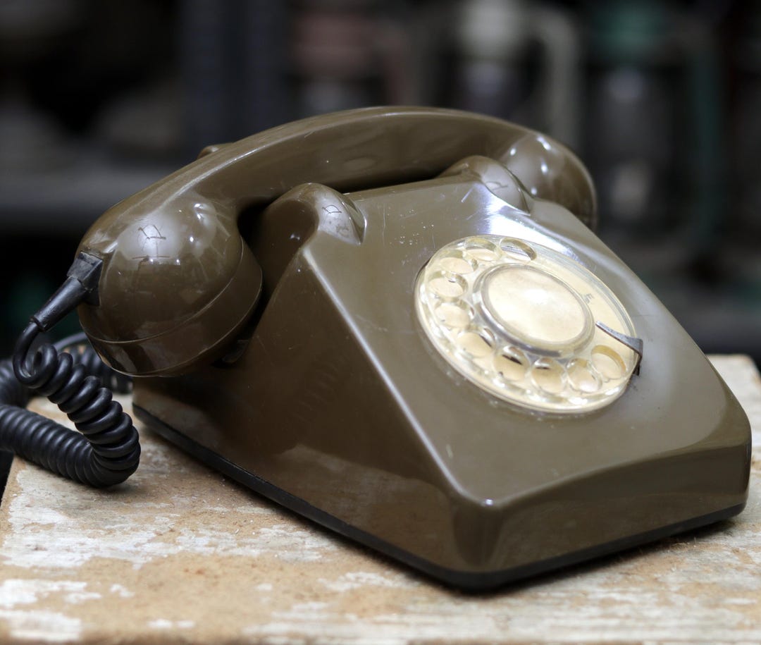 Vintage ITI Rotary Dial Landline Phone: Working Retro Desk Telephone - Etsy