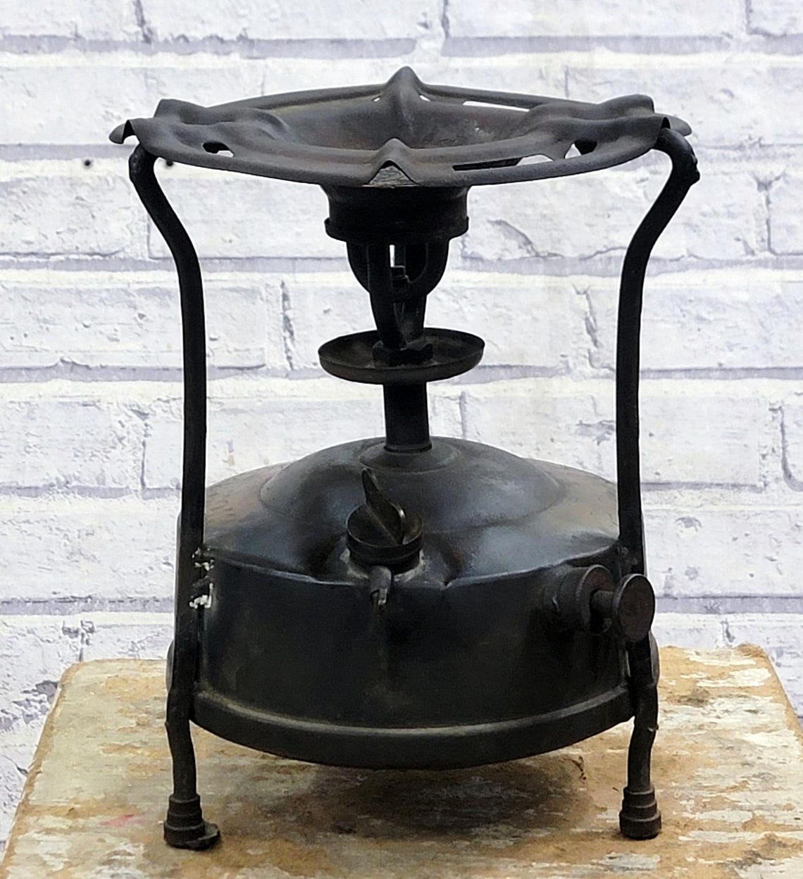 Vintage Brass PRABHAT 212 Kerosene Oil Stove, Antique Portable Cooking ...