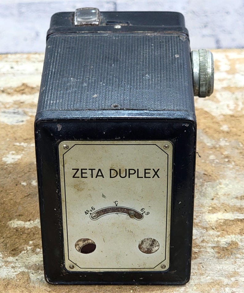Vintage Ferrania Zeta Duplex Camera: Rare Italian Collectible Display ...