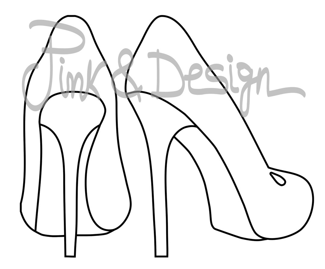 High Heels Svg, Png Vector Files Decal Design Clip Art,silhouettes ...