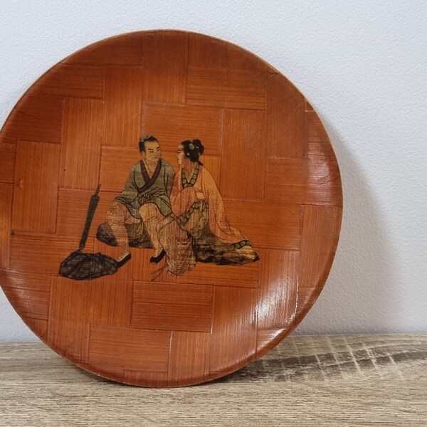 Vintage Asian Plate - Etsy