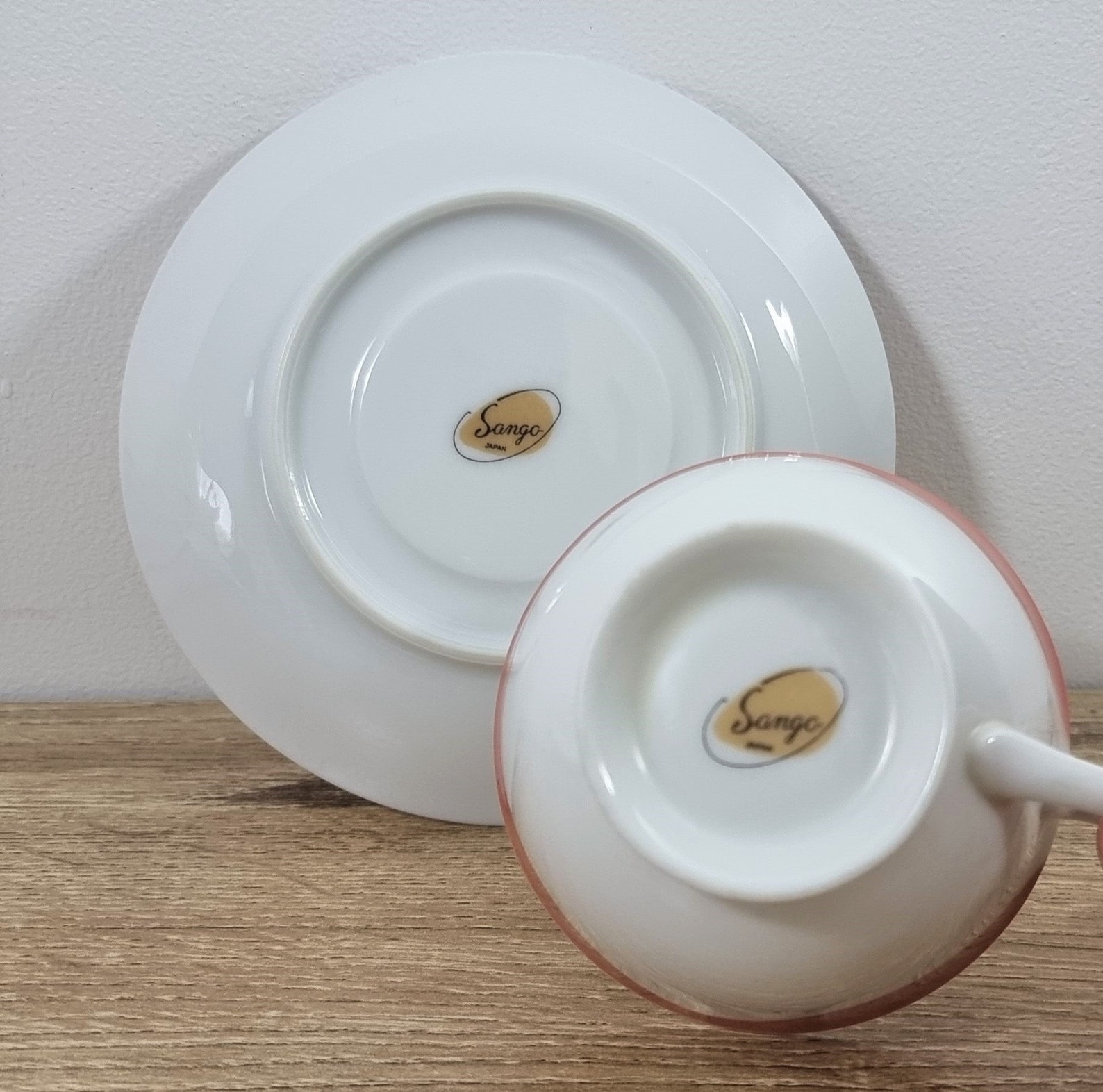 1960s Sango Japanese Tea Cup Saucer Set Pink Coral Orange - Etsy Ireland