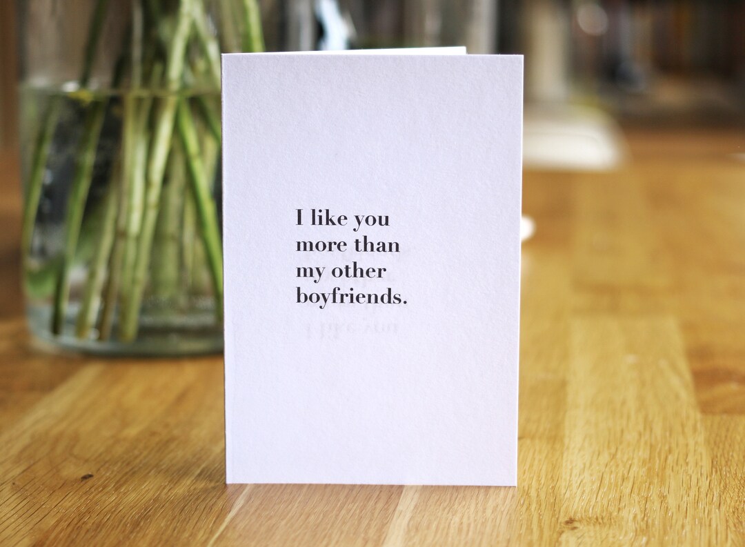I Like You More Than My Other Boyfriends/girlfriends/husbands/wives ...