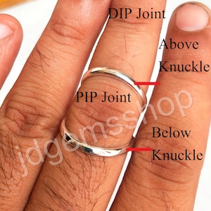 Splint Arthritis Ring 925 Silver Swan Neck Splint Ring for Dip or PIP ...