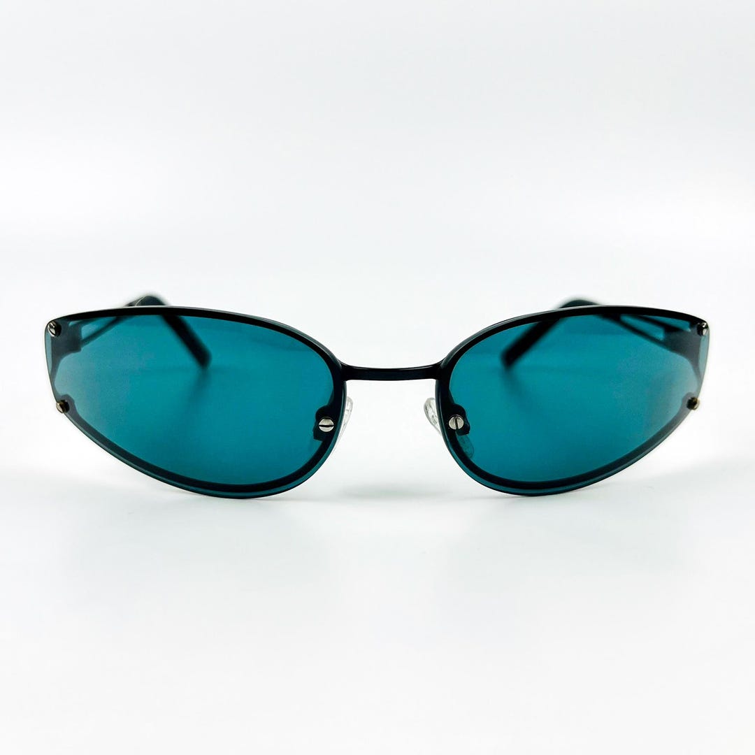 Vintage Killer Loop Black Sunglasses 00s Original New Old Stock Retro Woman & Man Eyewear Made ...