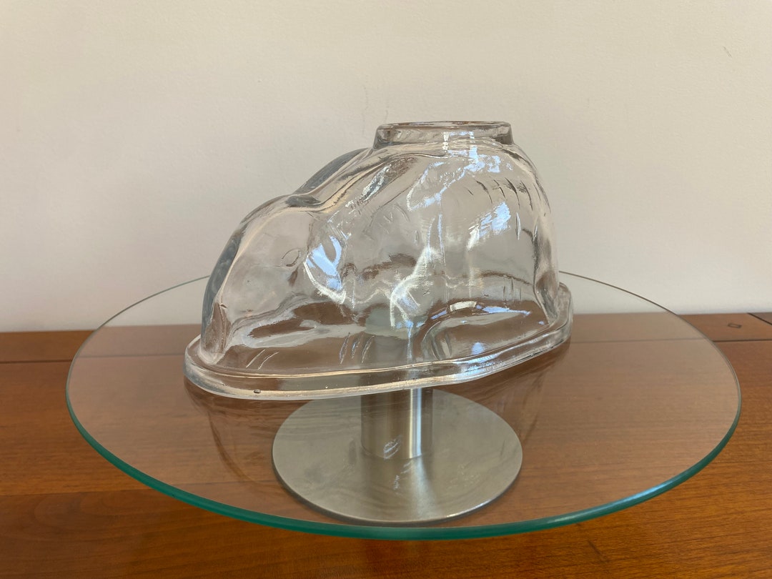 Bunny Rabbit Jello Mold Glass Vintage Kitchen Large Clear Glass Mold - Etsy