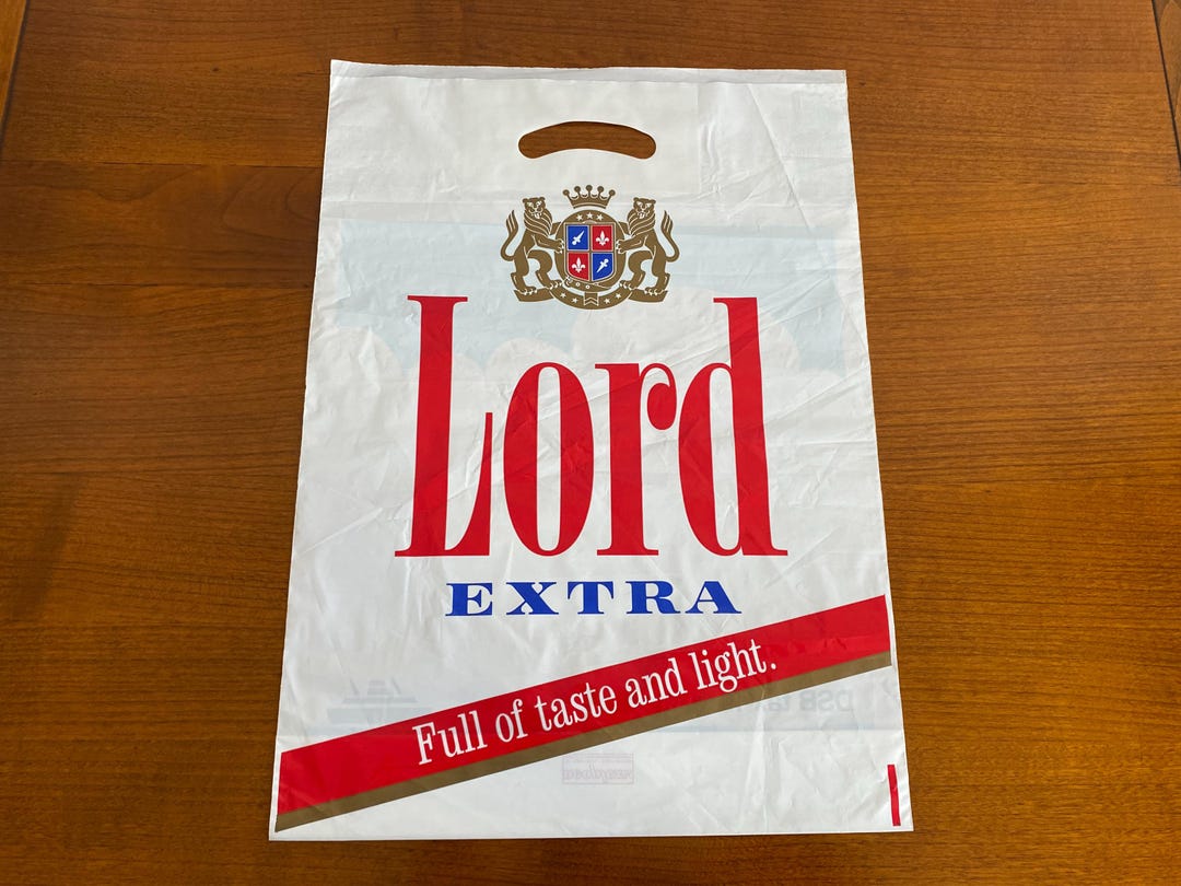 Lord Cigarettes Vintage Plastic Carrier Bag Package Tax Free Rødby ...