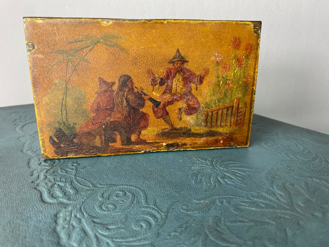 Large Vintage Matchbox – Antique Match Box Holder – Asian Chinese Decor ...