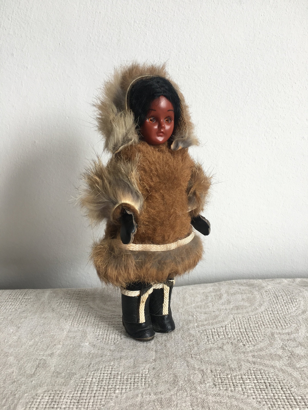 Vintage Eskimo Doll | Native Alaskan Handmade Doll | Indigenous Art ...