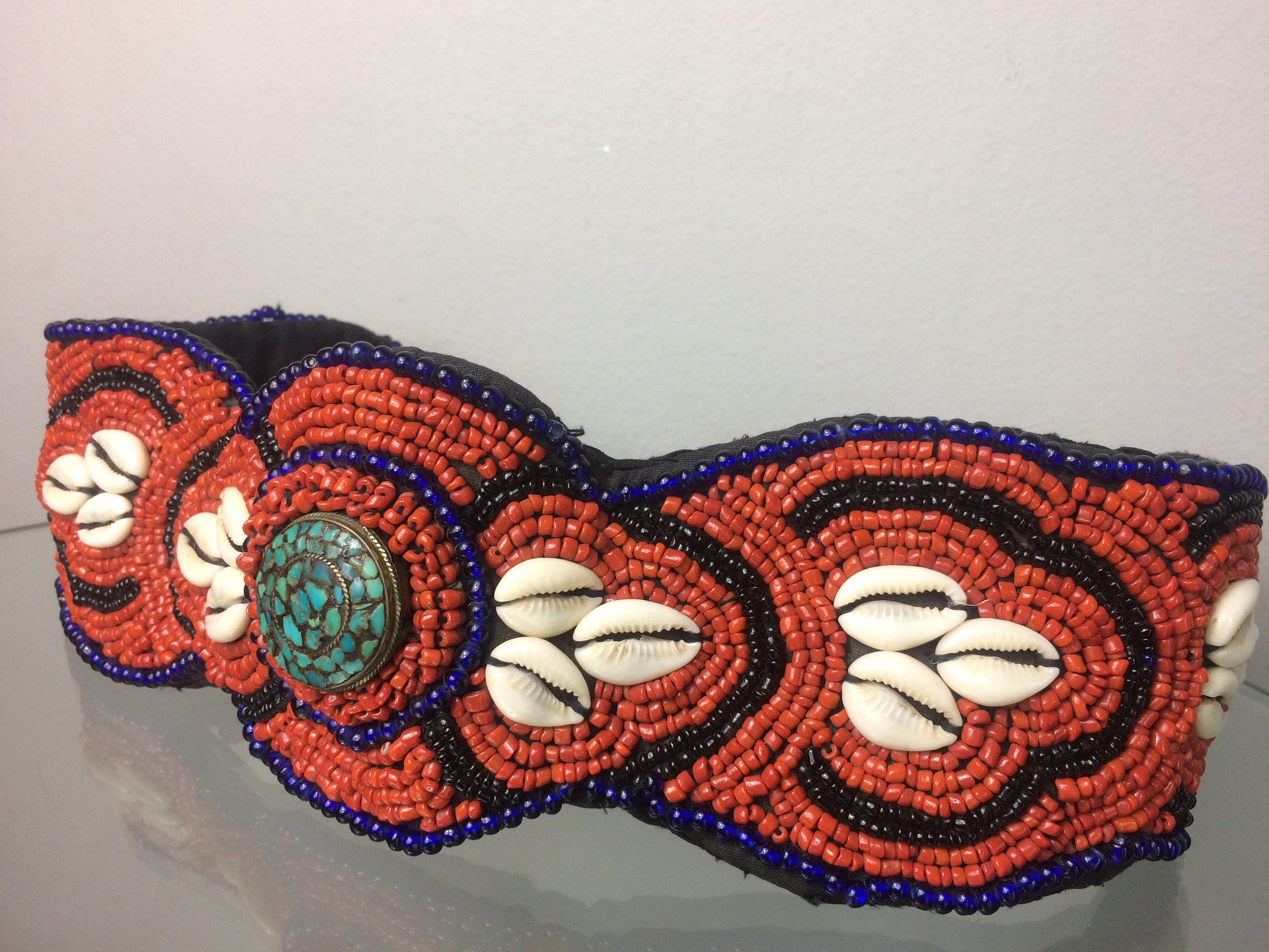 Handmade Beaded Belt, Cowrie Shells Belt Ethnic - Etsy
