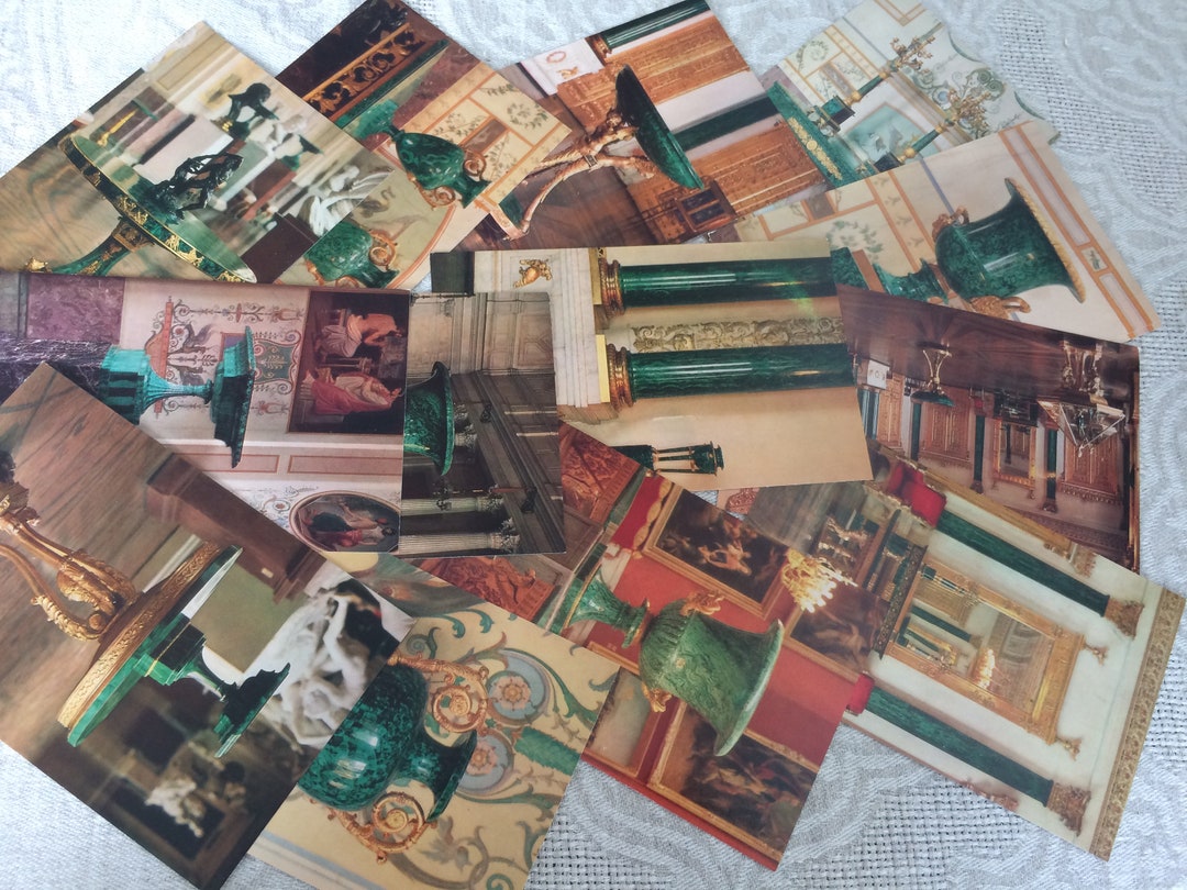 Vintage USSR Russian Soviet / Postcards Photo / Russian Malachite / La ...