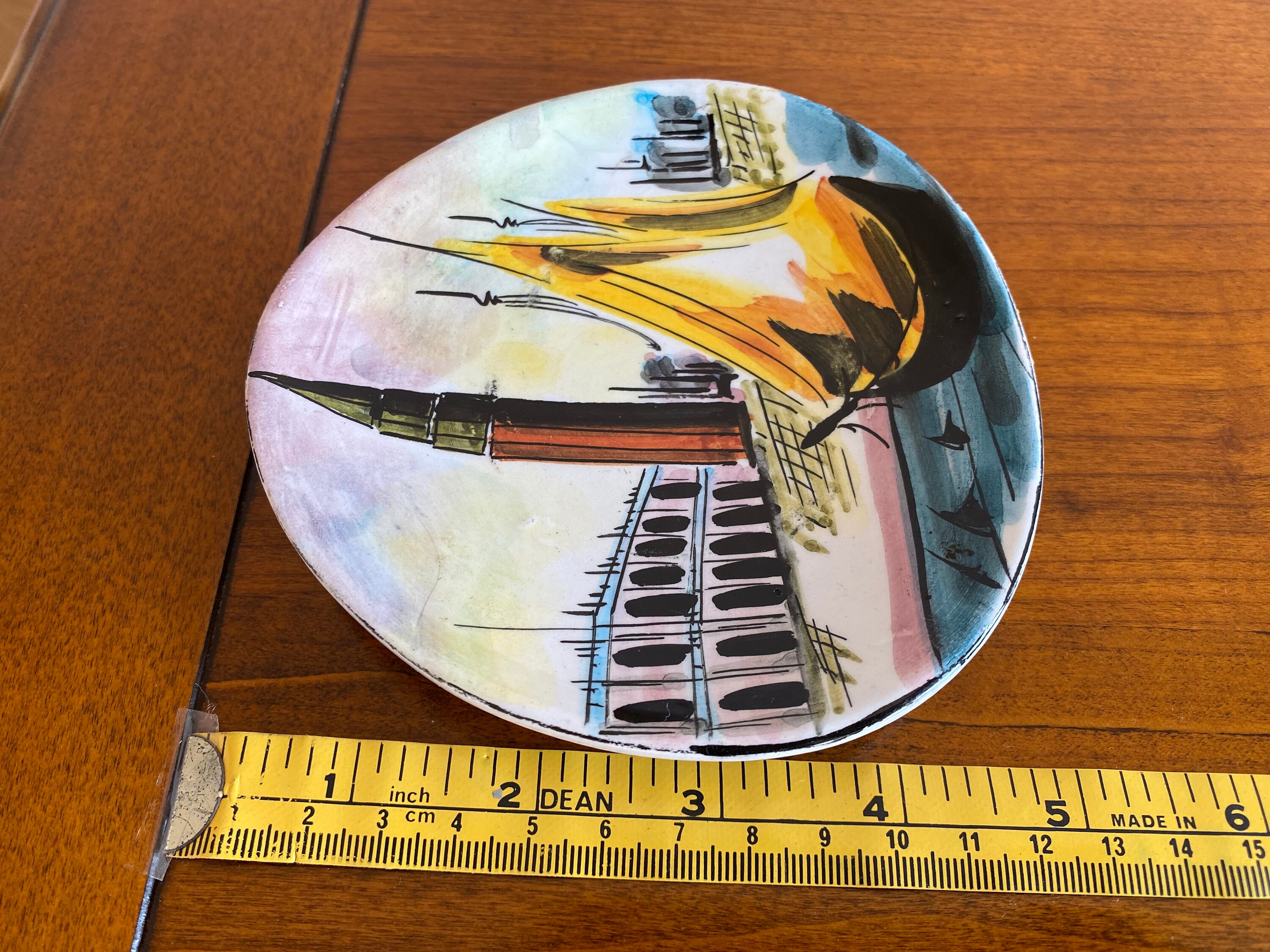 Venezia Venice Italy Plate Hand Painted Piazza San Marco - Etsy