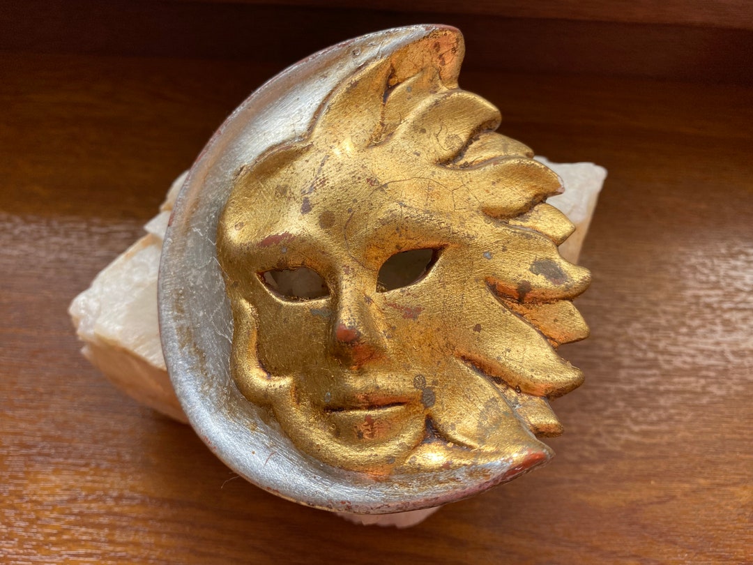 Venice Mask Sun & Moon Ceramic Decorative Wall Mask Autentica ...