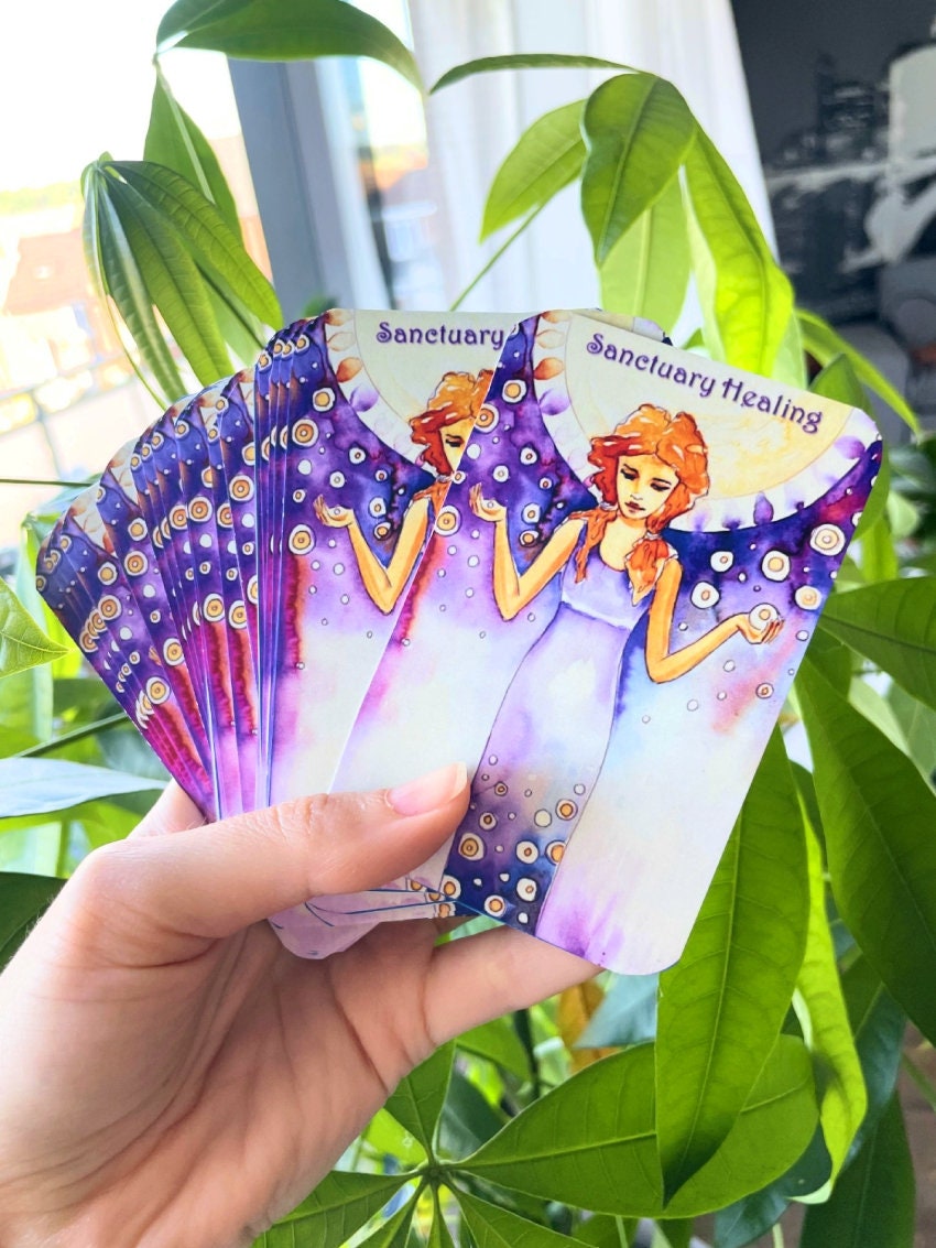 Sanctuary Healing Oracle Cards, Printable Oracle Healing Cards, Soul ...