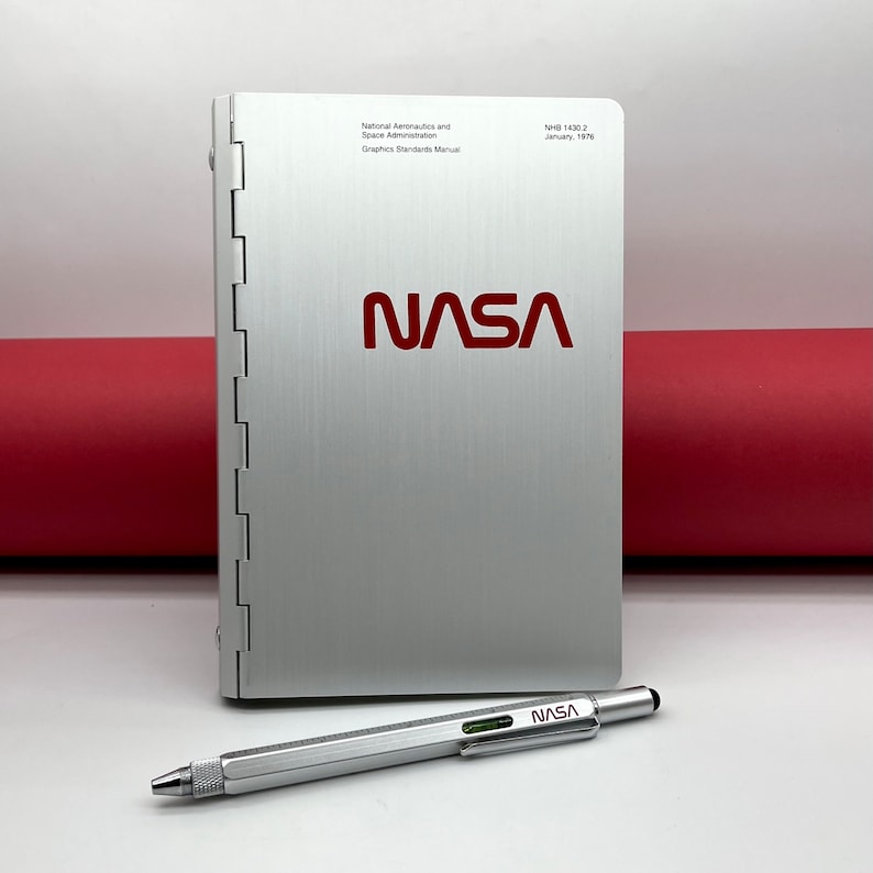 NASA Notebook Metal Cover Notepad NASA Notepad Airplane - Etsy