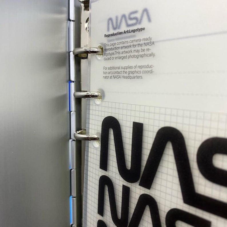 NASA Notebook Metal Cover Notepad NASA Notepad Airplane | Etsy