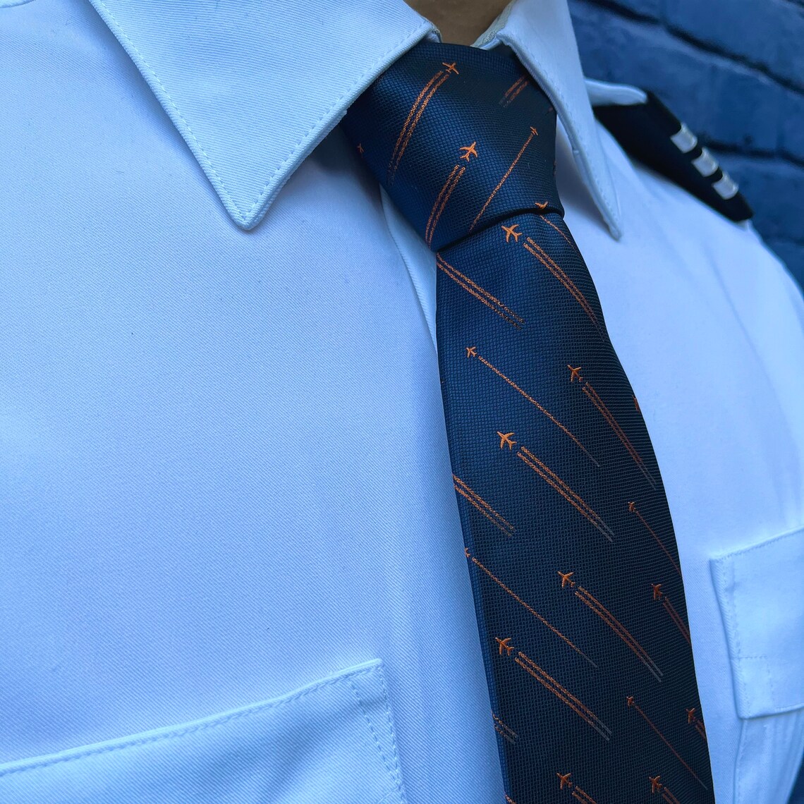 Tie With Planes, Necktie, Aviation Gift, Present for Pilot, Airplane ...
