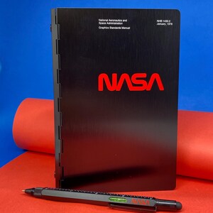NASA Notebook BLACK, Metal Cover, Notepad, NASA Notepad, Airplane ...