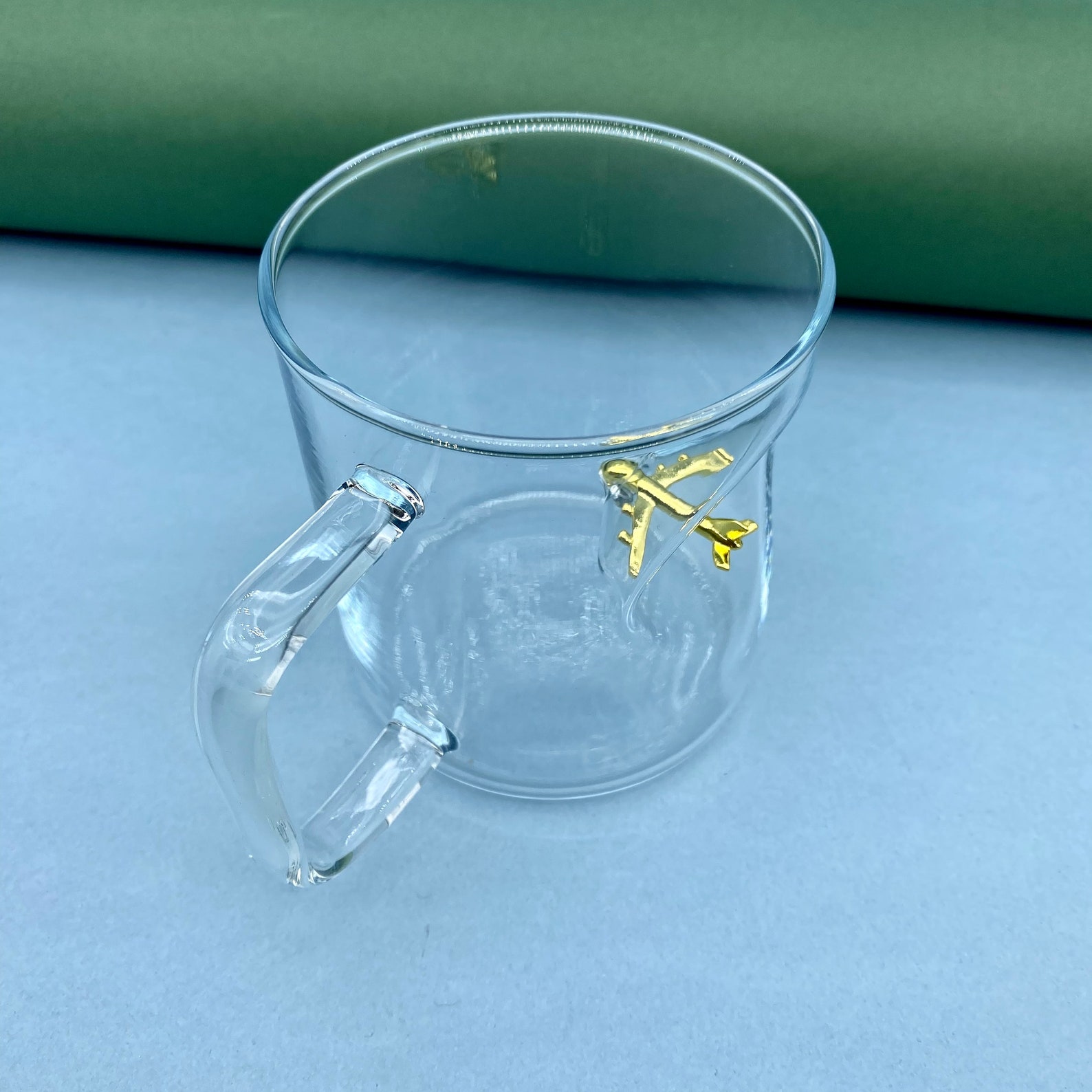 Glass With Airplane Boeing F-16, Fighting Falcon, Aviation Glass, Gift ...