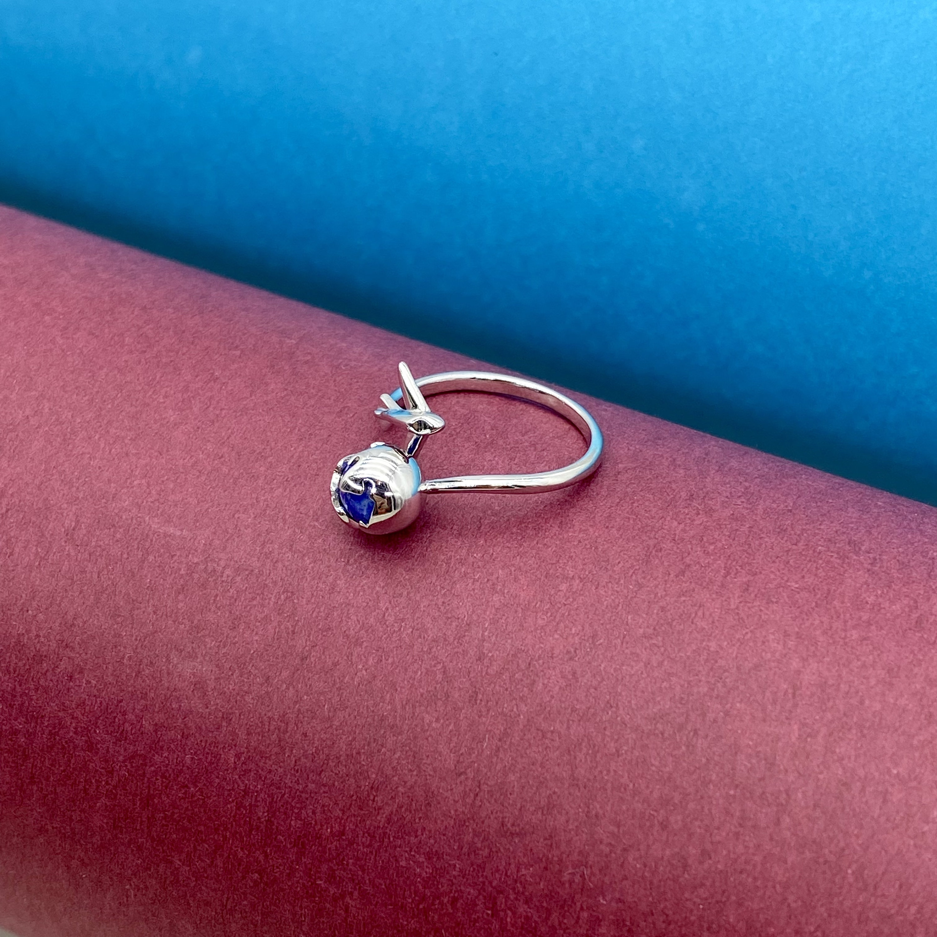 Airplane Ring - Ring With Plane - Gift for Stewardess - Silver Plane ...