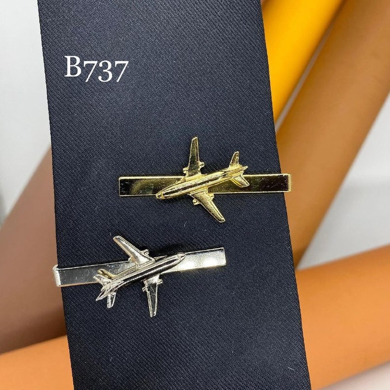 Tie Clip Airplane Aviation Plane Tie Clip Airbus Boeing | Etsy