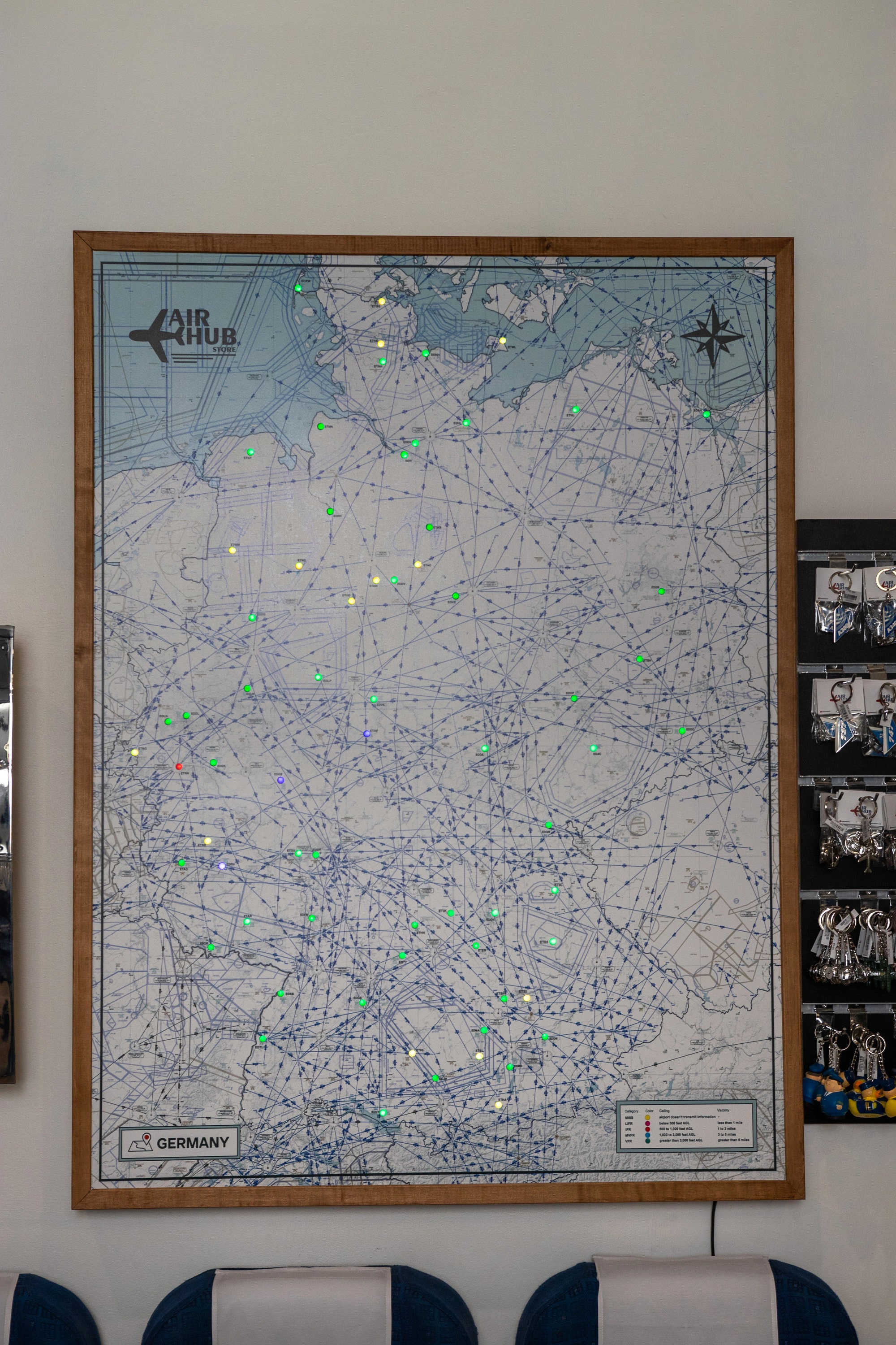 Germany LED Realtime Weather Map, Airports, METAR, Aviation LED Weather ...