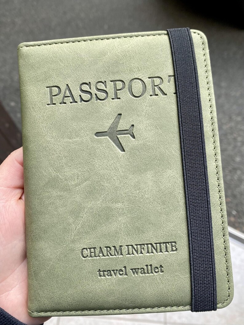 Passport Cover With Airplane, Travel Case, Travel Wallet, Document ...