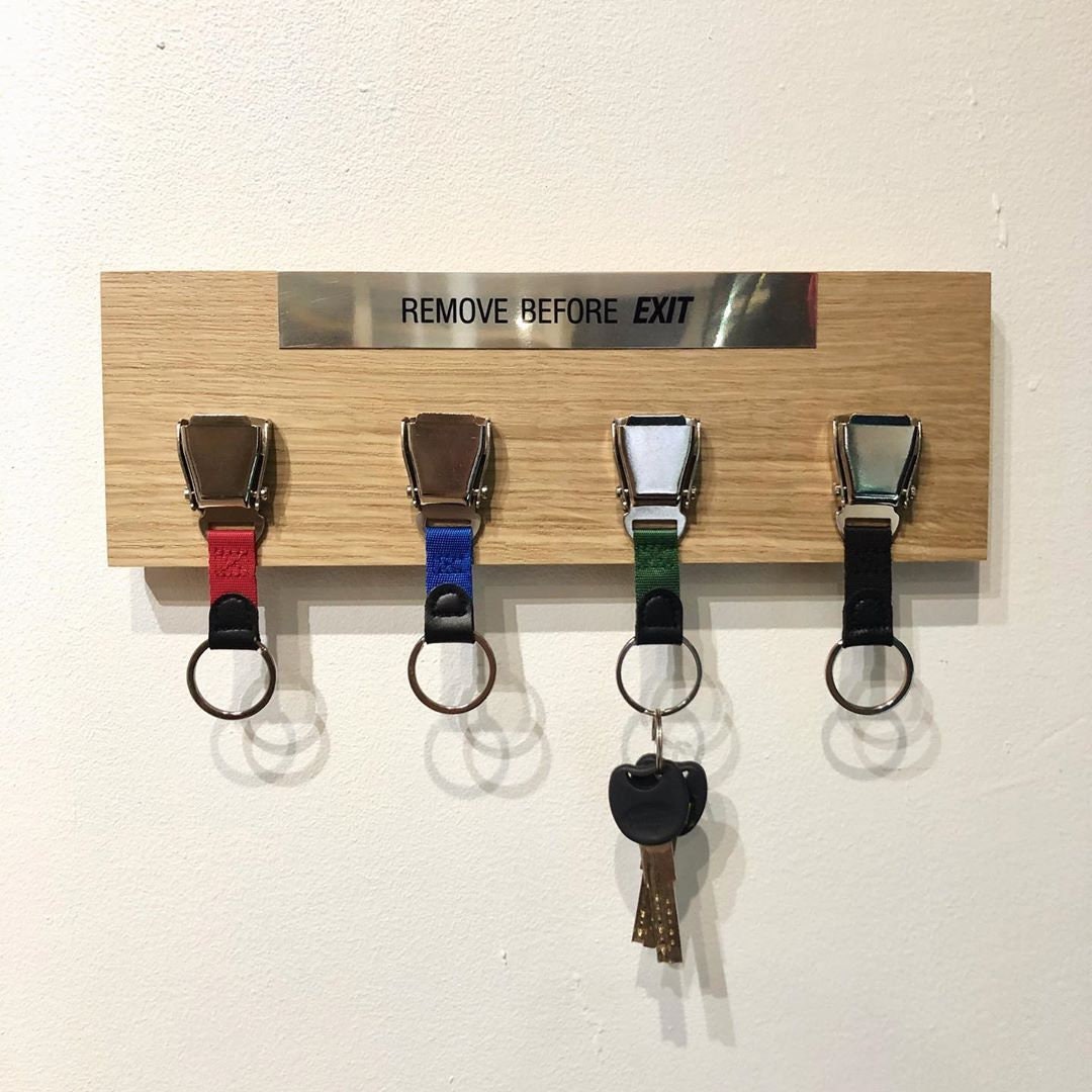 Key Rack Remove Before Exit Key Holder for Wall Key Hook | Etsy