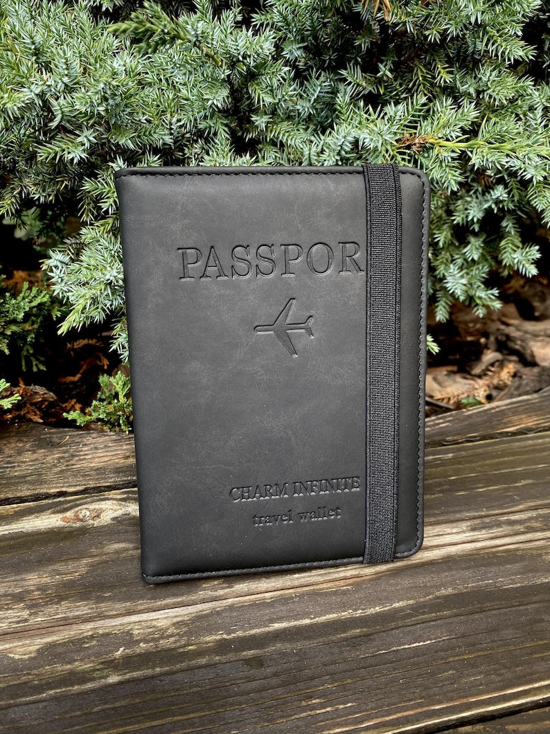 Passport Cover With Airplane, Travel Case, Travel Wallet, Document ...
