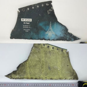 Shot Down Russian Air Force Su-34 O5 RED Original Aircraft Skin, Gift ...