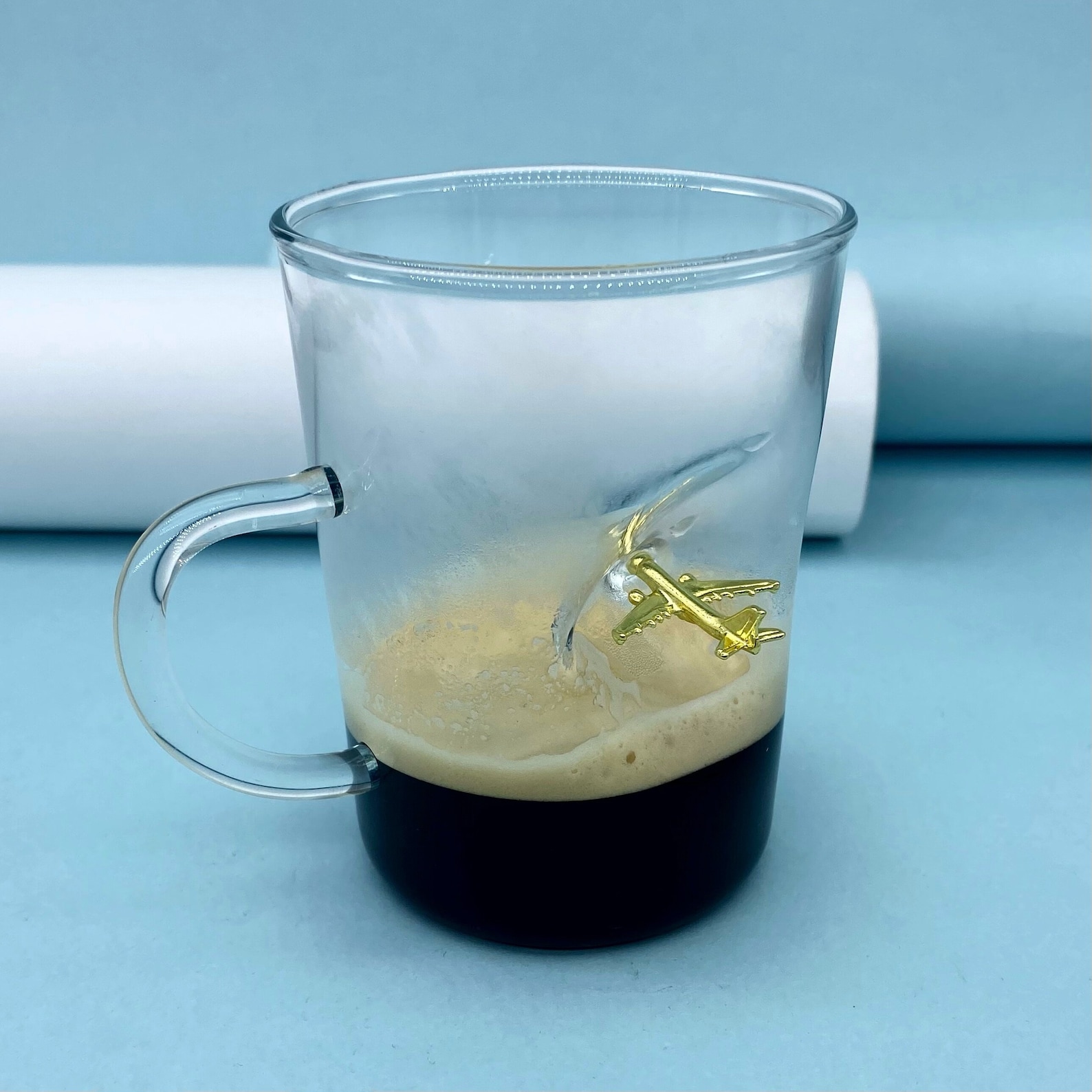 Glass With Airplane Boeing F-16, Fighting Falcon, Aviation Glass, Gift ...