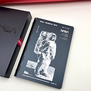 Metal Cover Notebook NASA Moon F-16 Notepad Plane - Etsy
