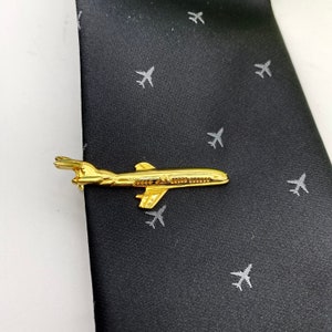 Tie Clip Airplane, Aviation, Plane Tie Clip, Airbus, Boeing, Pilot ...