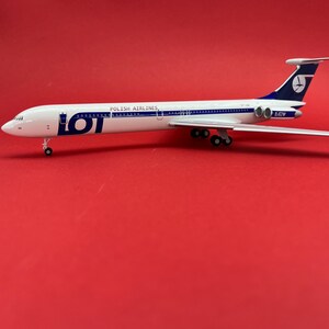 Aircraft Model Ilyushin Il-62m LOT Polish Airlines SP-LBB 1:200 ...