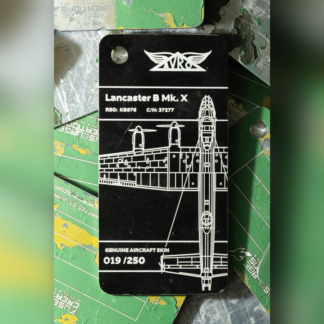 Keychain Aviationtag Avro Lancaster B Mk.x, Original Aircraft Skin ...