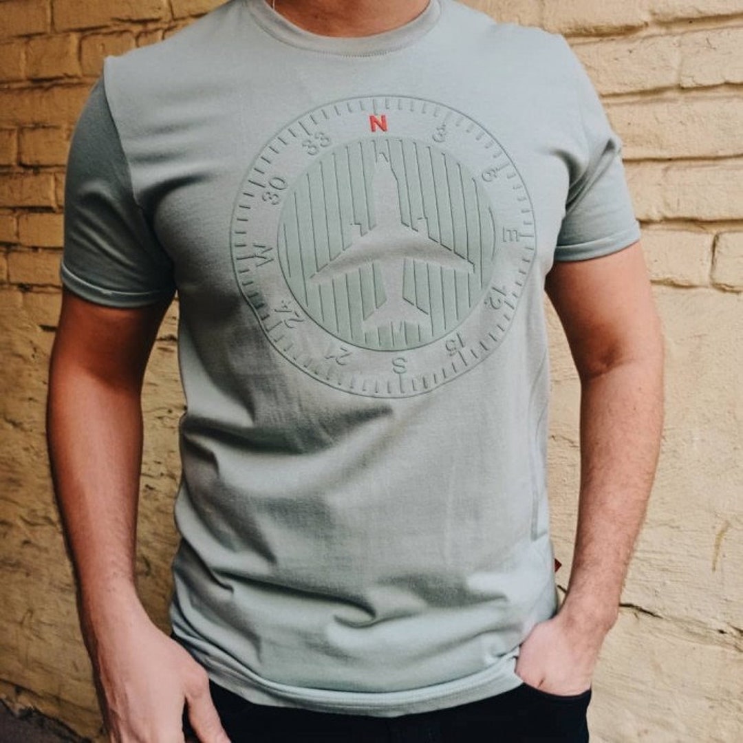 Male Menthol T-shirt Aviation Course, T-shirt With Plane, Aviation Gift ...