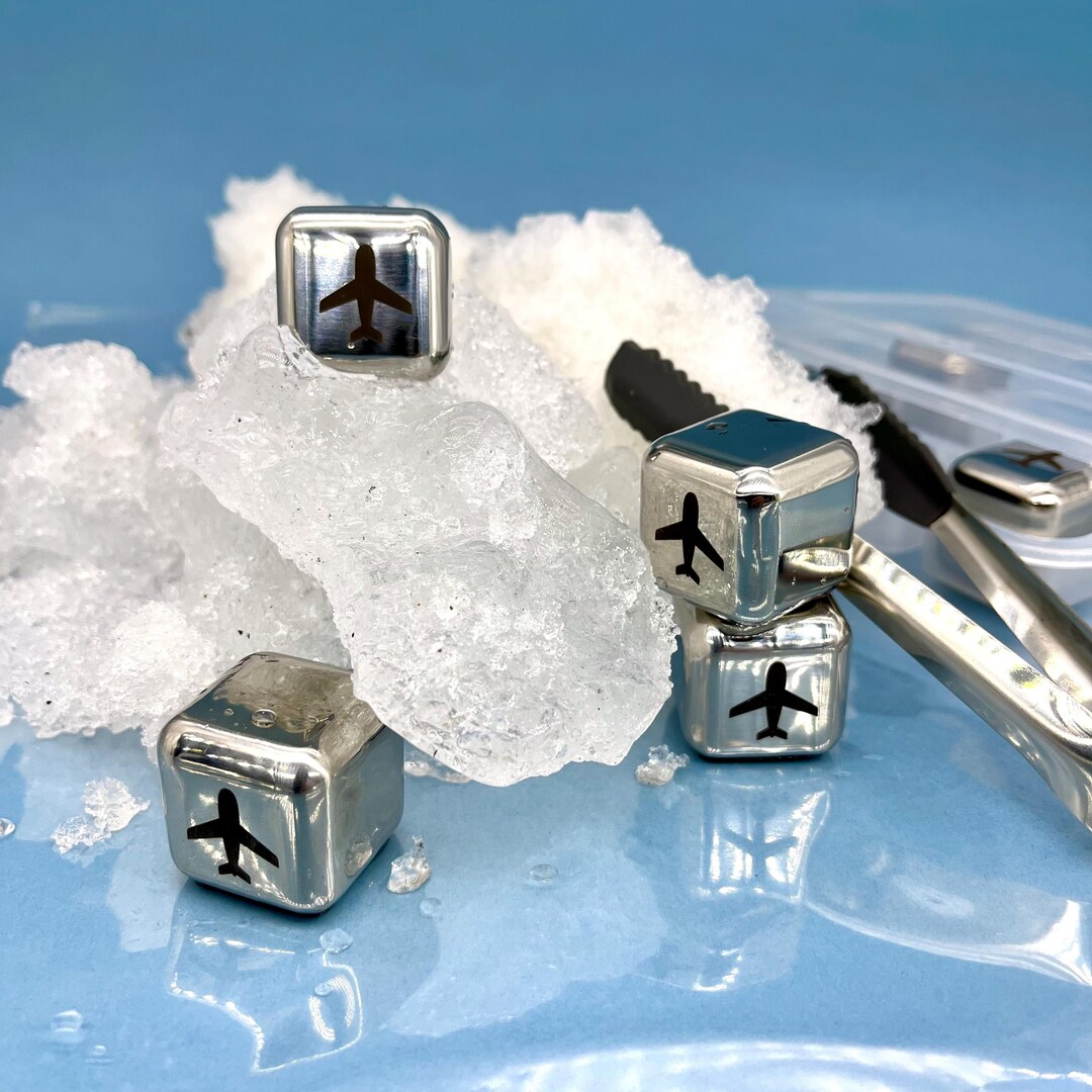 Aviation Drink Cooling Set, Cooling Cubes, Tweezers, Plane, Airplane ...