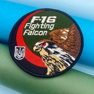 Ukrainian Air Force F-16 Fighting Falcon Army Patch, Air Force Aviation ...
