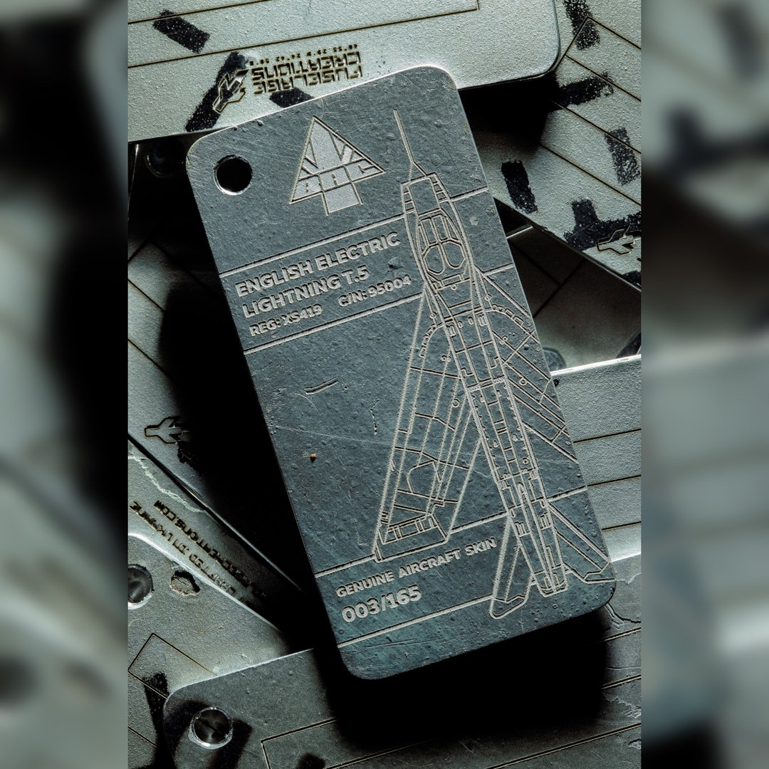 Keychain Aviation Tag English Electric Lightning, Original Aircraft ...