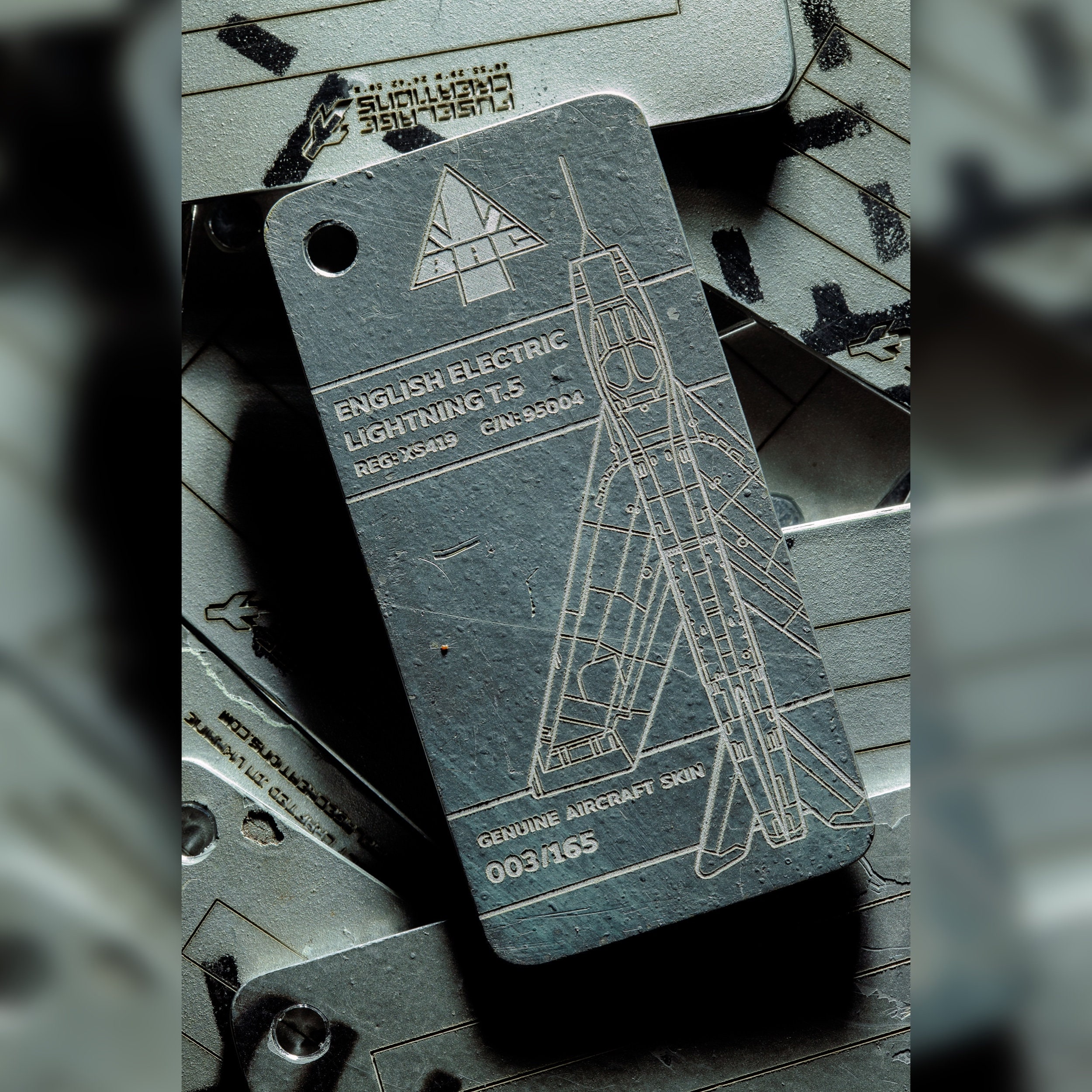 Keychain Aviation Tag English Electric Lightning, Original Aircraft ...