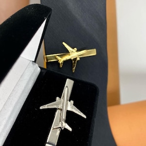 Tie Clip Airplane Aviation Plane Tie Clip Airbus Boeing - Etsy