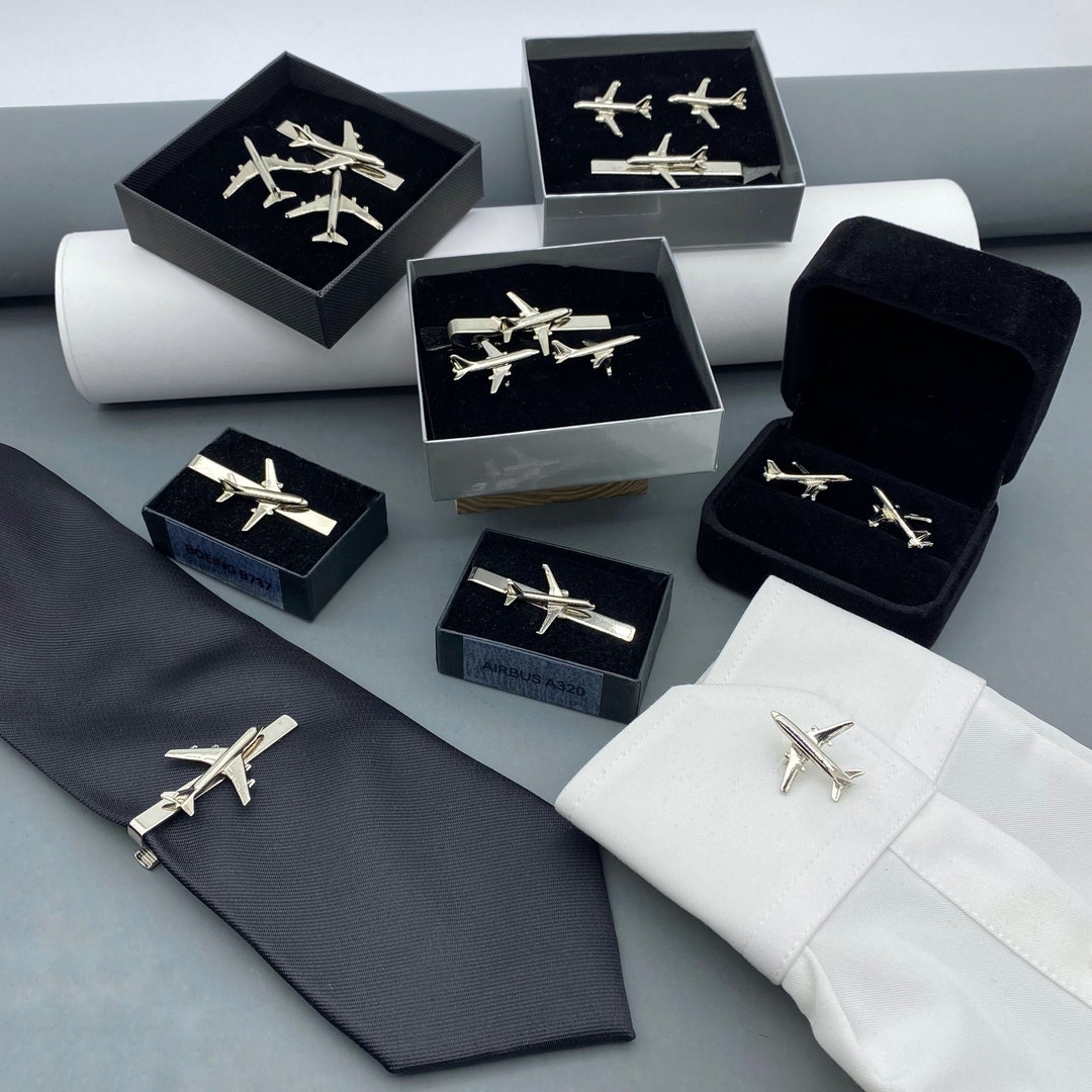 Airplane Cufflinks Boeing B737, Cufflinks Airbus A320, Gift for Men ...