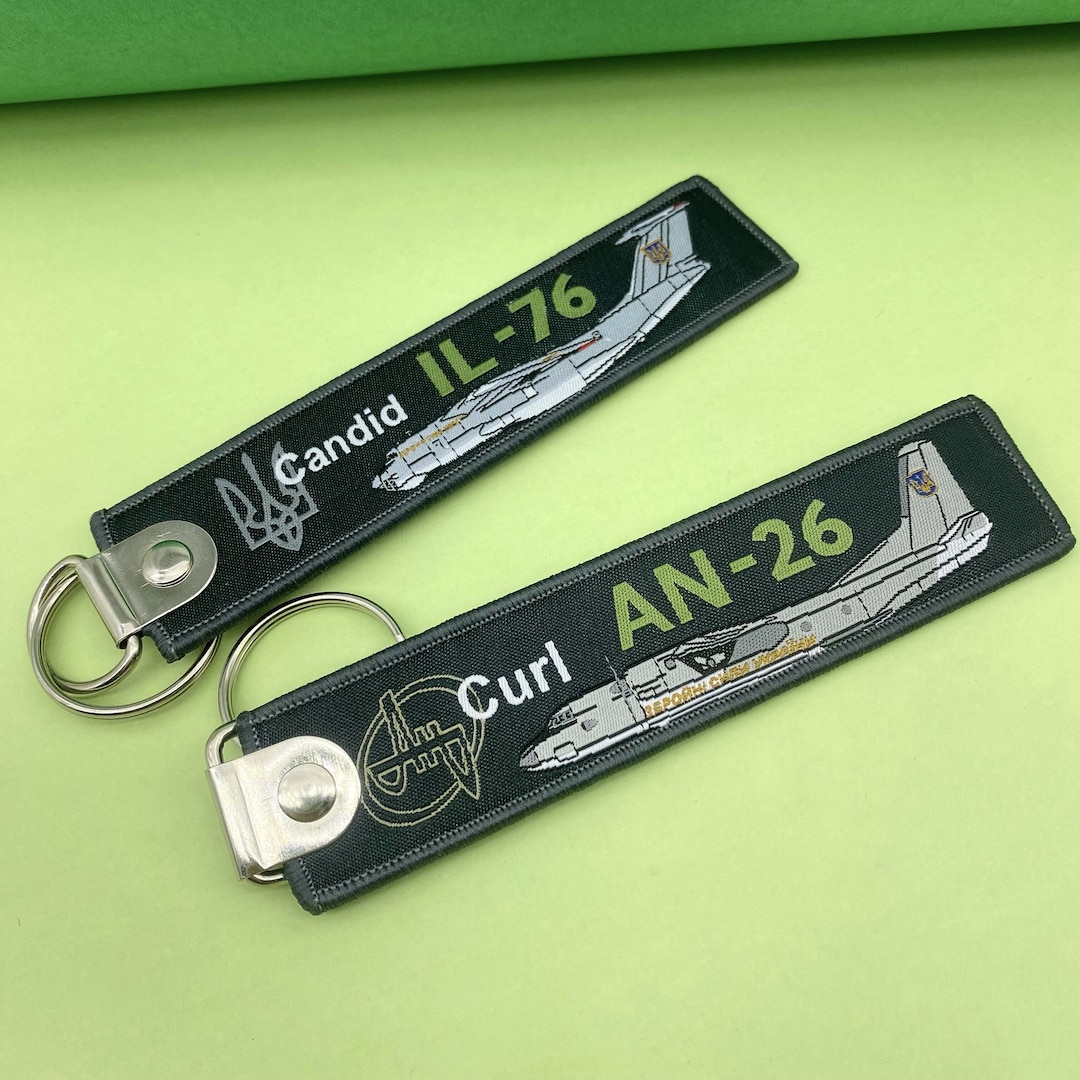 Keychain Ukrainian Air Force, Military Transport Aircraft, IL-76 Candid ...