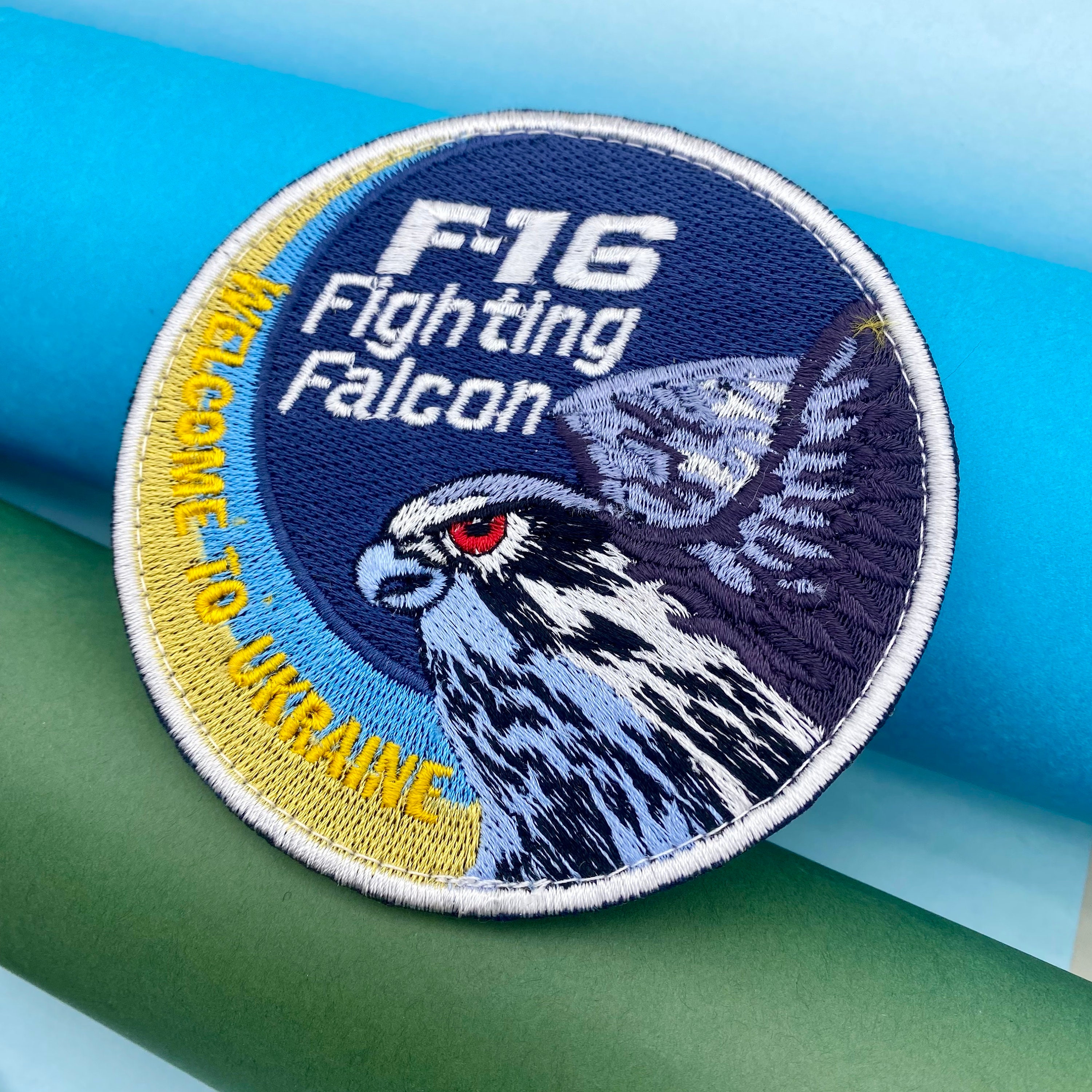 Ukrainian Air Force F-16 Fighting Falcon Army Patch, Air Force Aviation ...